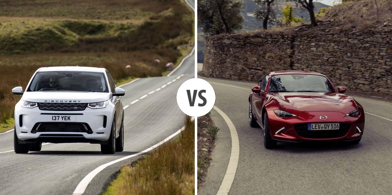 Land Rover Discovery Sport VS Mazda MX-5 RF Autovergleich | AUTOGOTT.AT