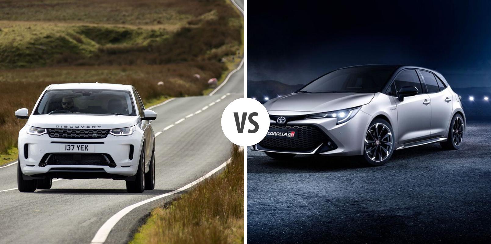Land Rover Discovery Sport VS Toyota Corolla Autovergleich | AUTOGOTT.AT