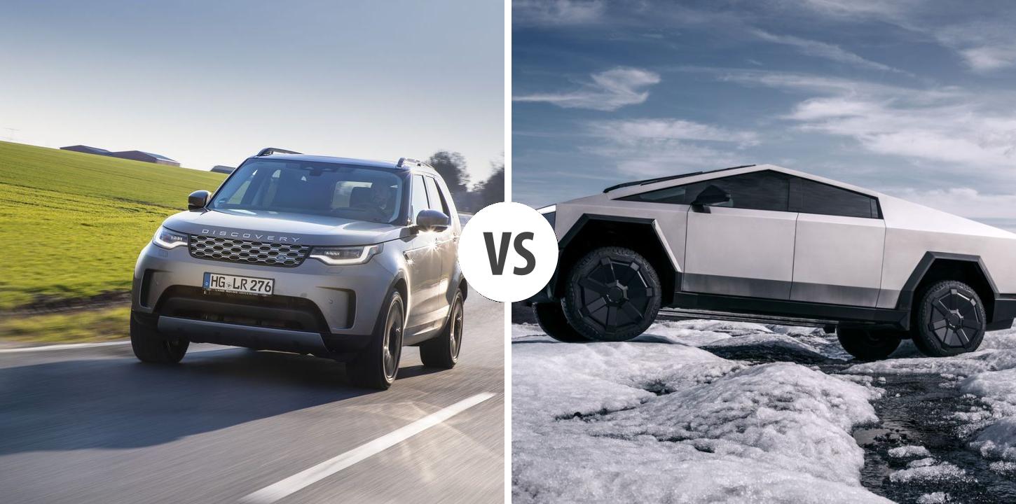 Land Rover Discovery VS TESLA Cybertruck Autovergleich | AUTOGOTT.AT