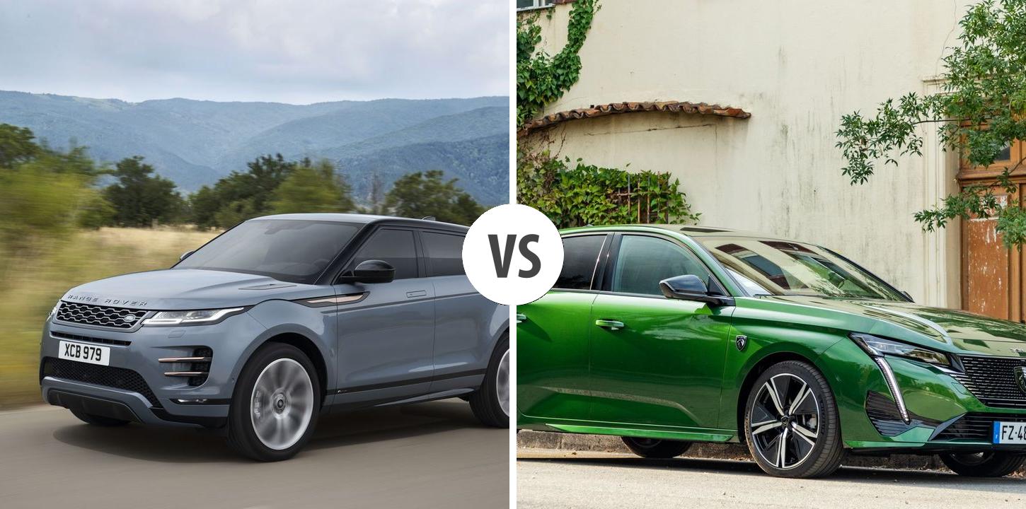 Land Rover Range Rover Evoque VS Peugeot 308 Schrägheck Elektro ...