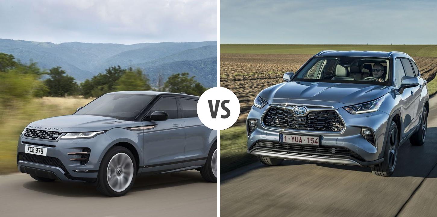 Land Rover Range Rover Evoque VS Toyota Highlander Autovergleich ...