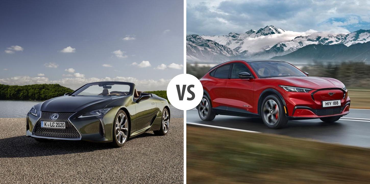 Lexus LC Cabriolet VS Ford Mustang Mach-E – Vergleiche Preise, Leistung ...