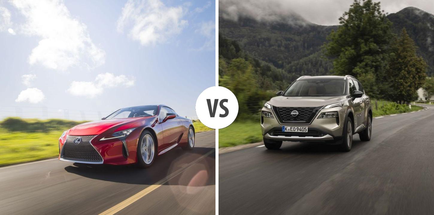 Lexus LC VS Nissan X-TRAIL – Vergleiche Preise, Leistung, Kofferraum ...