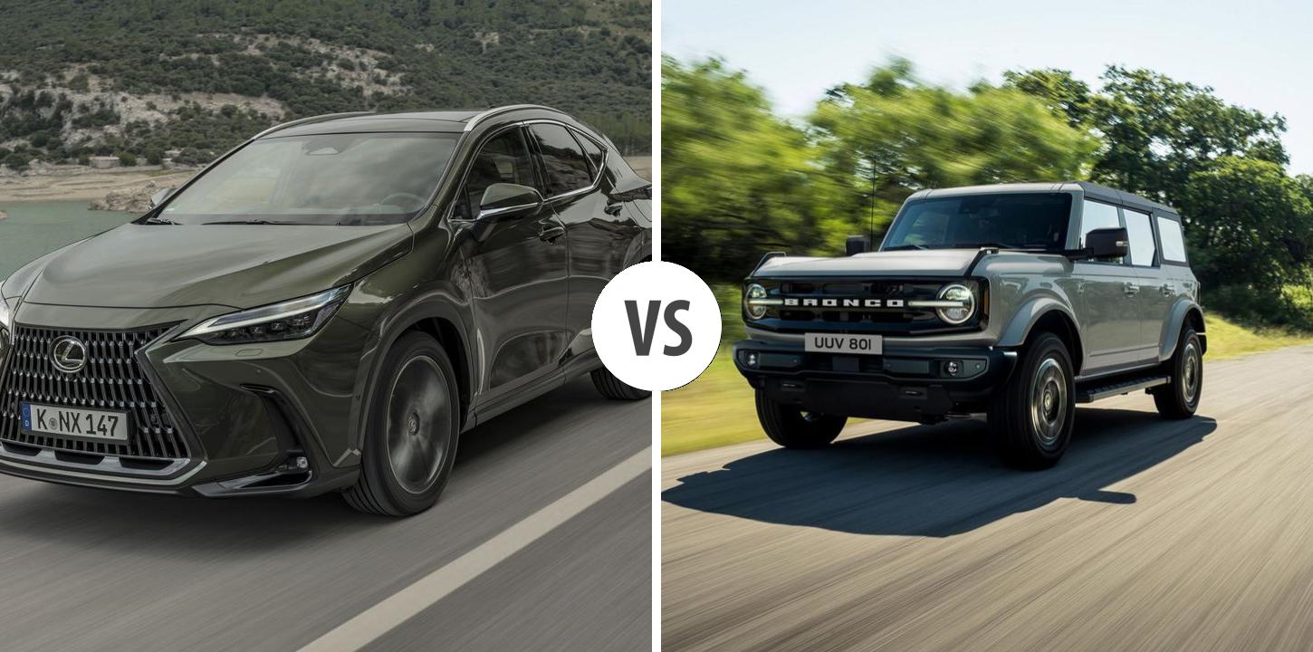 Lexus NX VS Ford Bronco – Vergleiche Preise, Leistung, Kofferraum ...