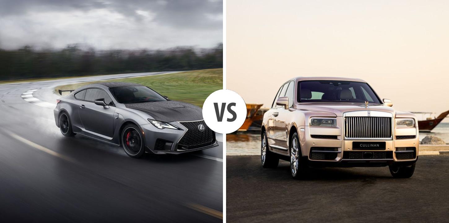 Lexus RC VS Rolls-Royce Cullinan – Vergleiche Preise, Leistung ...