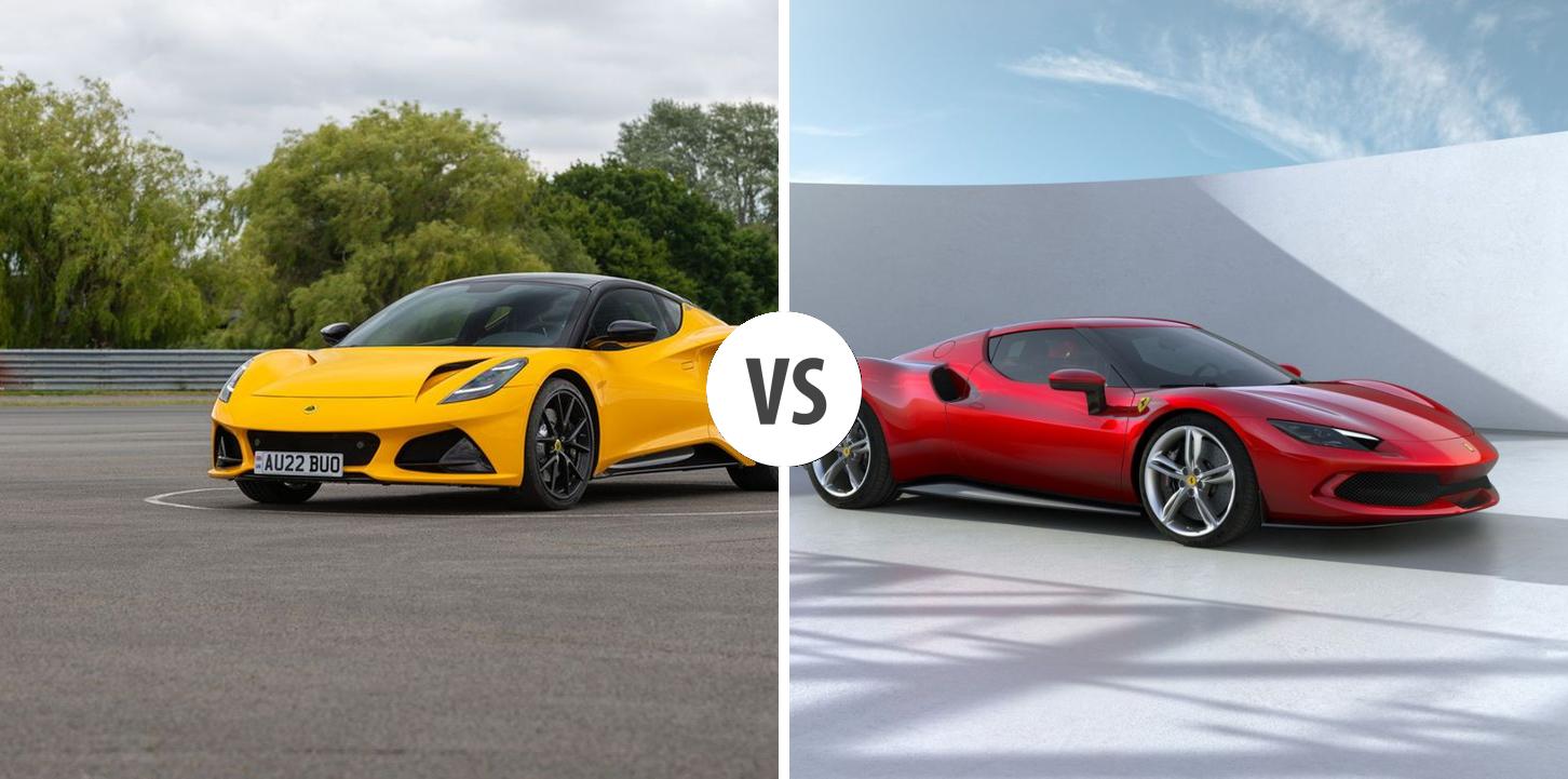 Lotus Emira VS Ferrari 296 Coupé Autovergleich | AUTOGOTT.AT
