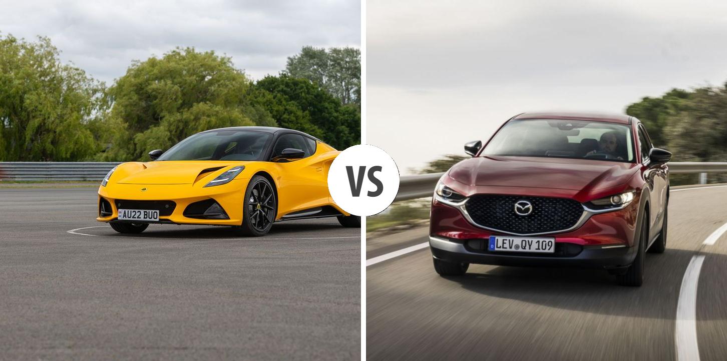 Lotus Emira VS Mazda MX-30 (bis 2025) – Vergleiche Preise, Leistung ...