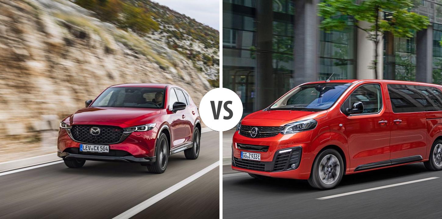 Mazda CX-5 VS Opel Zafira-e Life Autovergleich | AUTOGOTT.AT