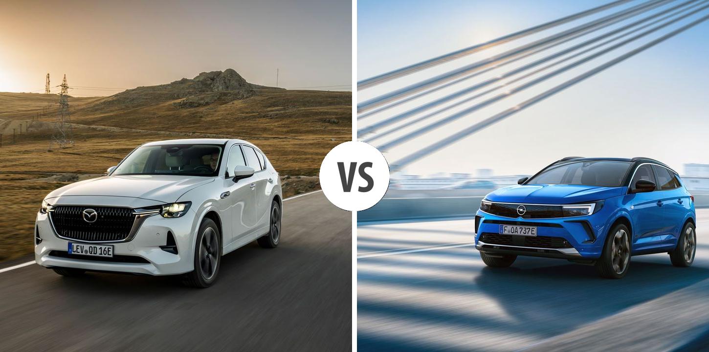 Mazda CX-60 VS Opel Grandland – Vergleiche Preise, Leistung, Kofferraum ...