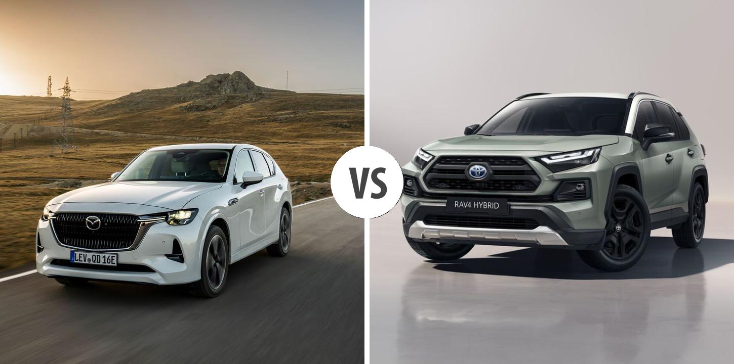 Mazda CX-60 VS Toyota RAV4 – Vergleiche Preise, Leistung, Kofferraum & Ausstattungen | AUTOGOTT.AT