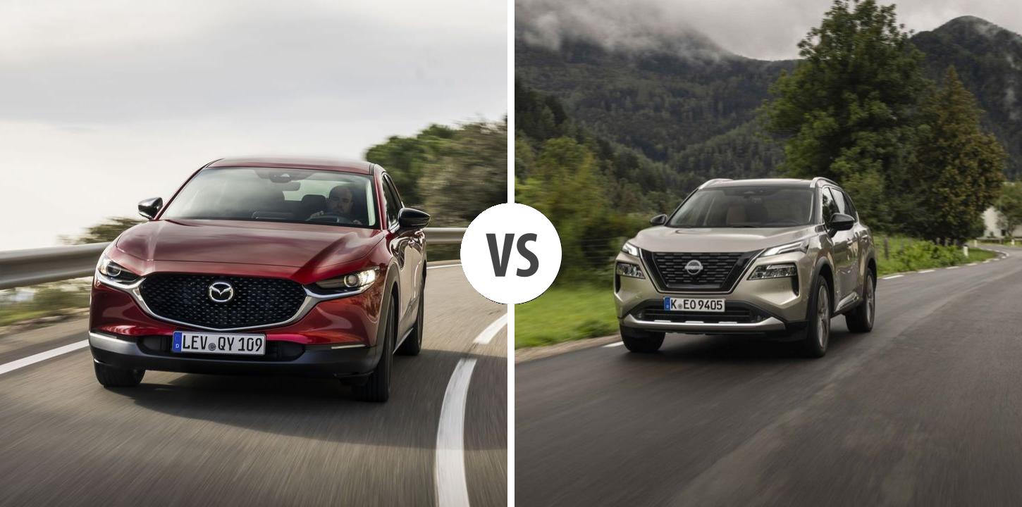 Mazda MX-30 VS Nissan X-TRAIL – Vergleiche Preise, Leistung, Kofferraum ...
