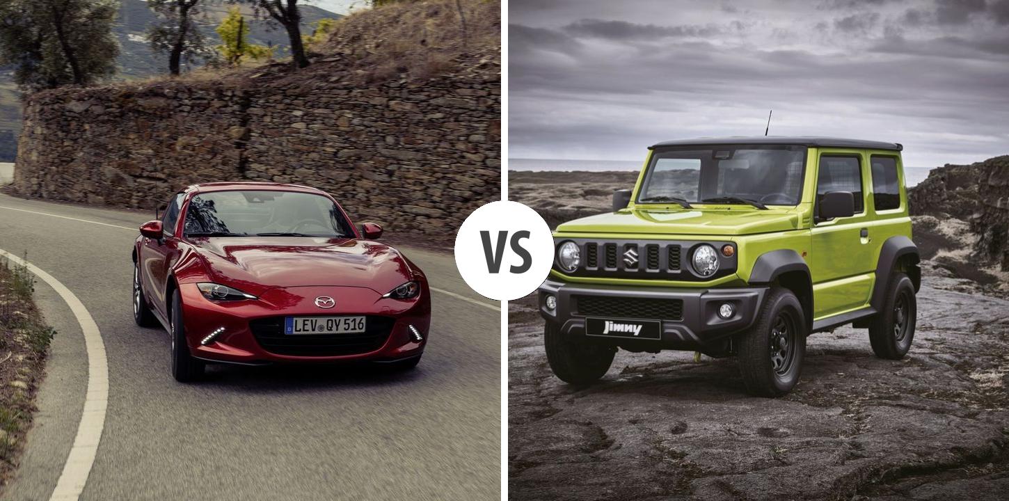 Mazda MX-5 RF VS Suzuki Jimny – Vergleiche Preise, Leistung, Kofferraum ...