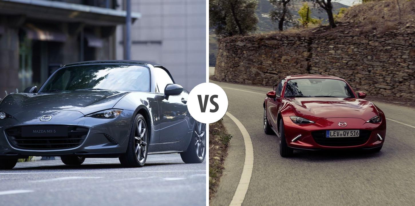 Mazda MX-5 VS Mazda MX-5 RF – Vergleiche Preise, Leistung, Kofferraum & Ausstattungen | AUTOGOTT.AT