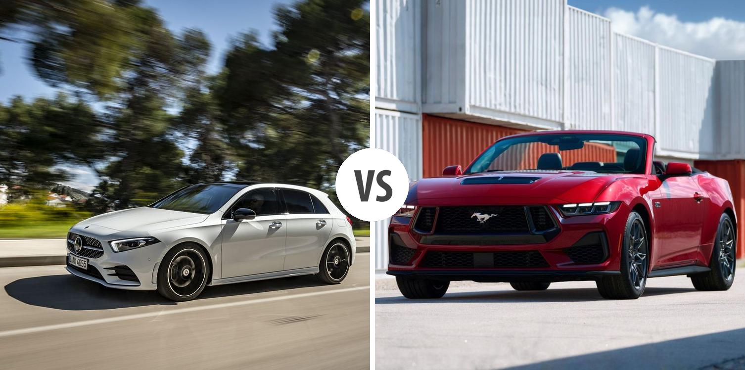 Mercedes A-Klasse VS Ford Mustang Convertible Autovergleich | AUTOGOTT.AT