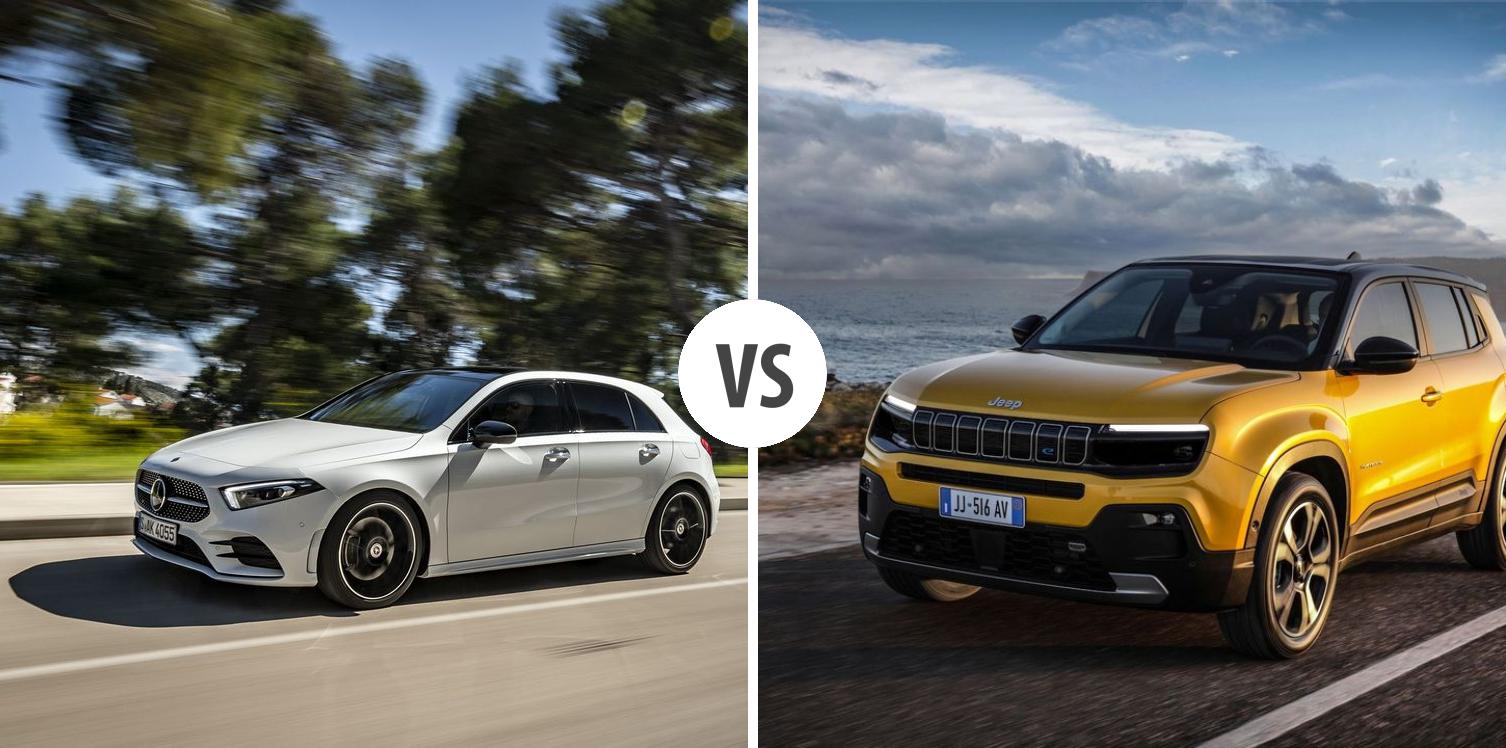 Mercedes A-Klasse VS Jeep Avenger Electric – Vergleiche Preise ...