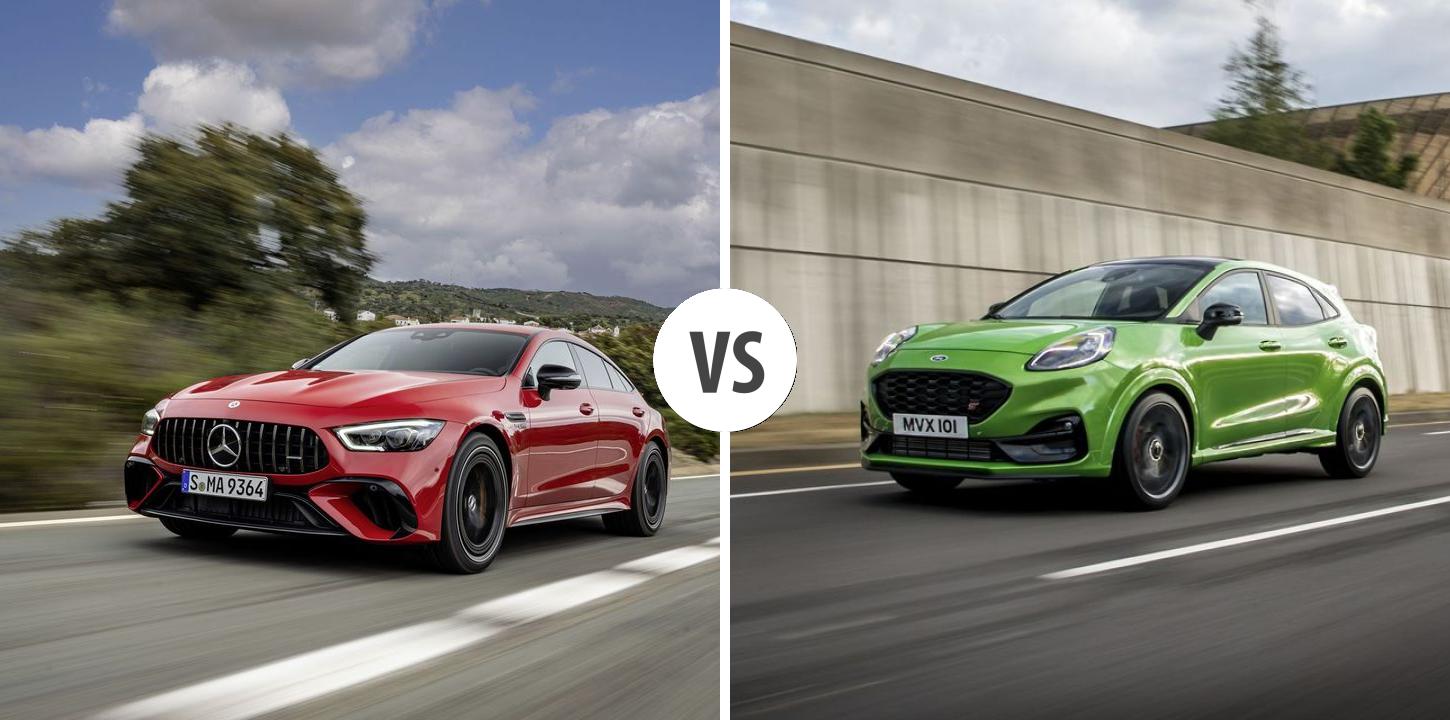 Mercedes AMG GT 4-Türer Coupé VS Ford Puma – Vergleiche Preise ...
