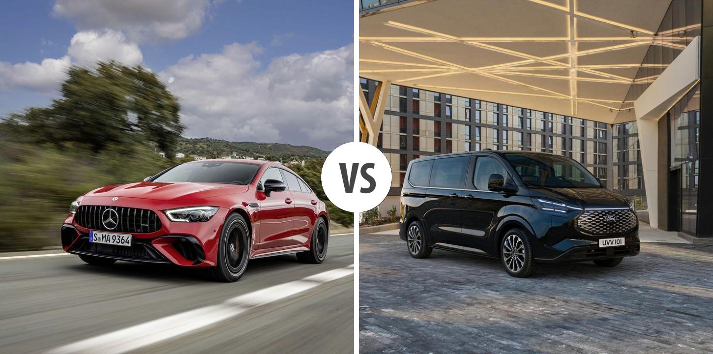 Mercedes AMG GT 4-Türer Coupé VS Ford Tourneo Custom – Vergleiche ...