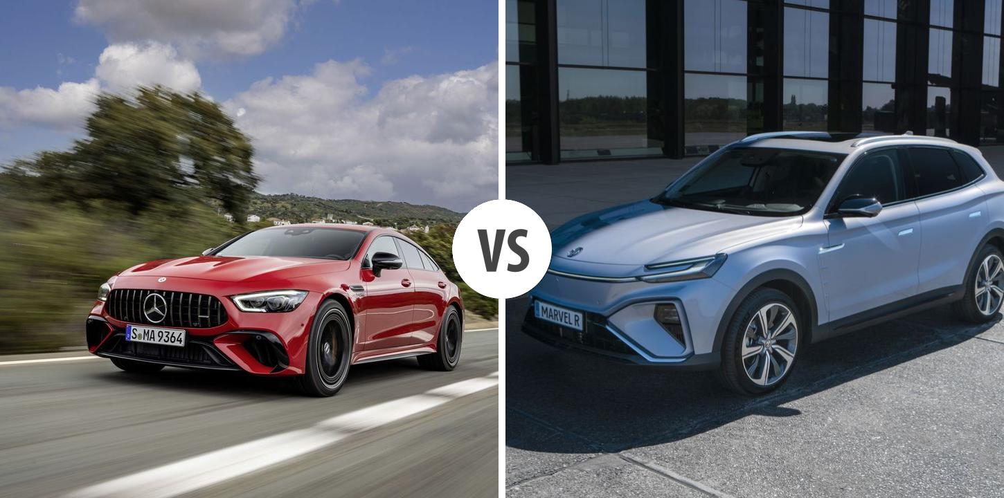 Mercedes AMG GT 4-Türer Coupé VS MG Marvel R (bis 2025) – Vergleiche ...