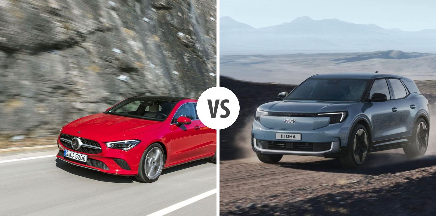 Mercedes CLA Coupé VS Ford Explorer EV Autovergleich | AUTOGOTT.AT