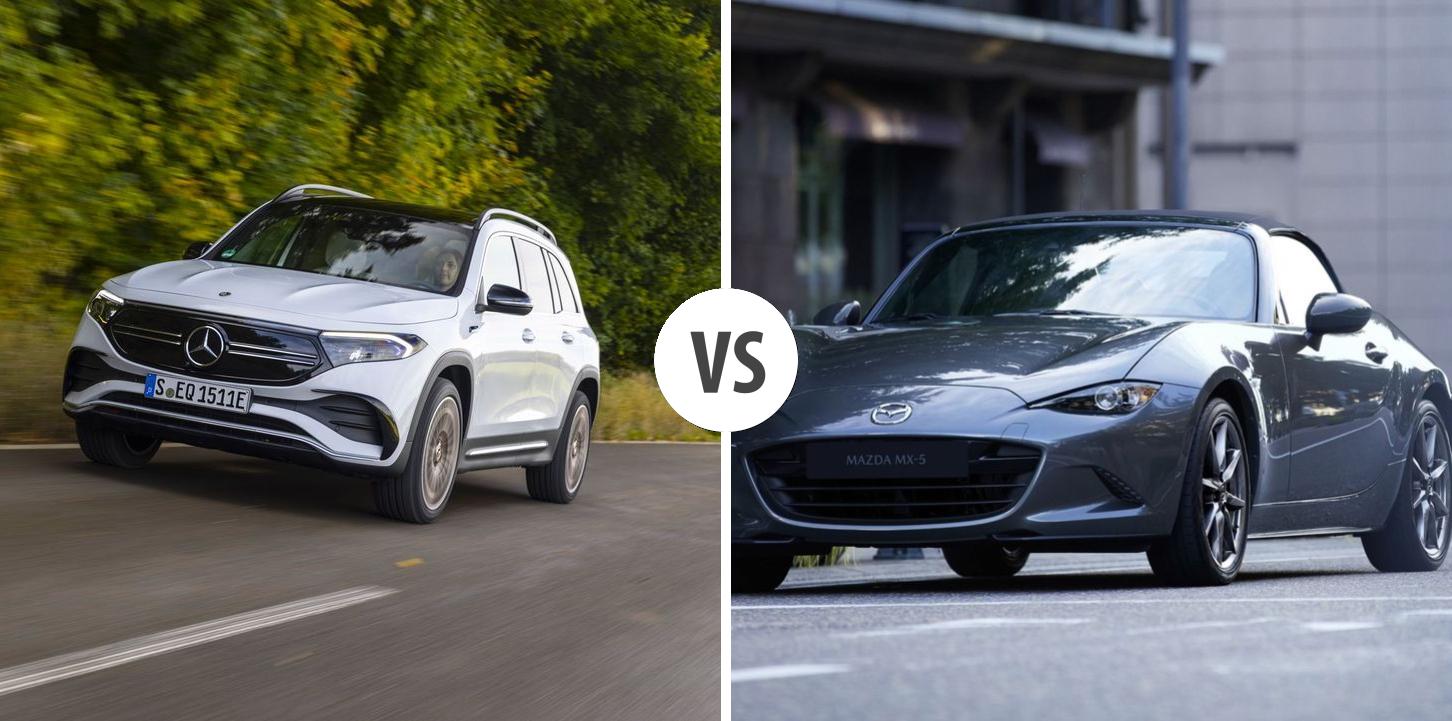 Mercedes EQB (bis 2025) VS Mazda MX-5 – Vergleiche Preise, Leistung ...