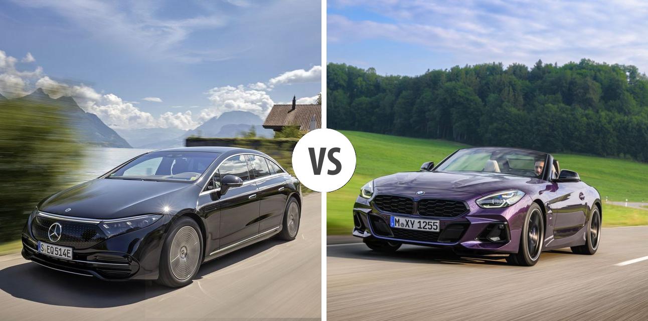 Mercedes EQS Limousine VS BMW Z4 Autovergleich | AUTOGOTT.AT