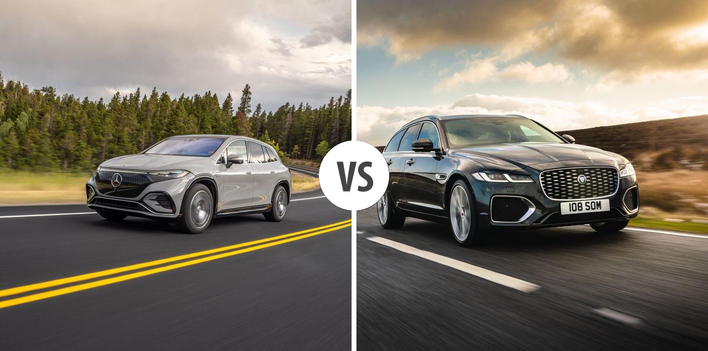 Mercedes EQS SUV VS Jaguar XF Sportbrake Autovergleich | AUTOGOTT.AT