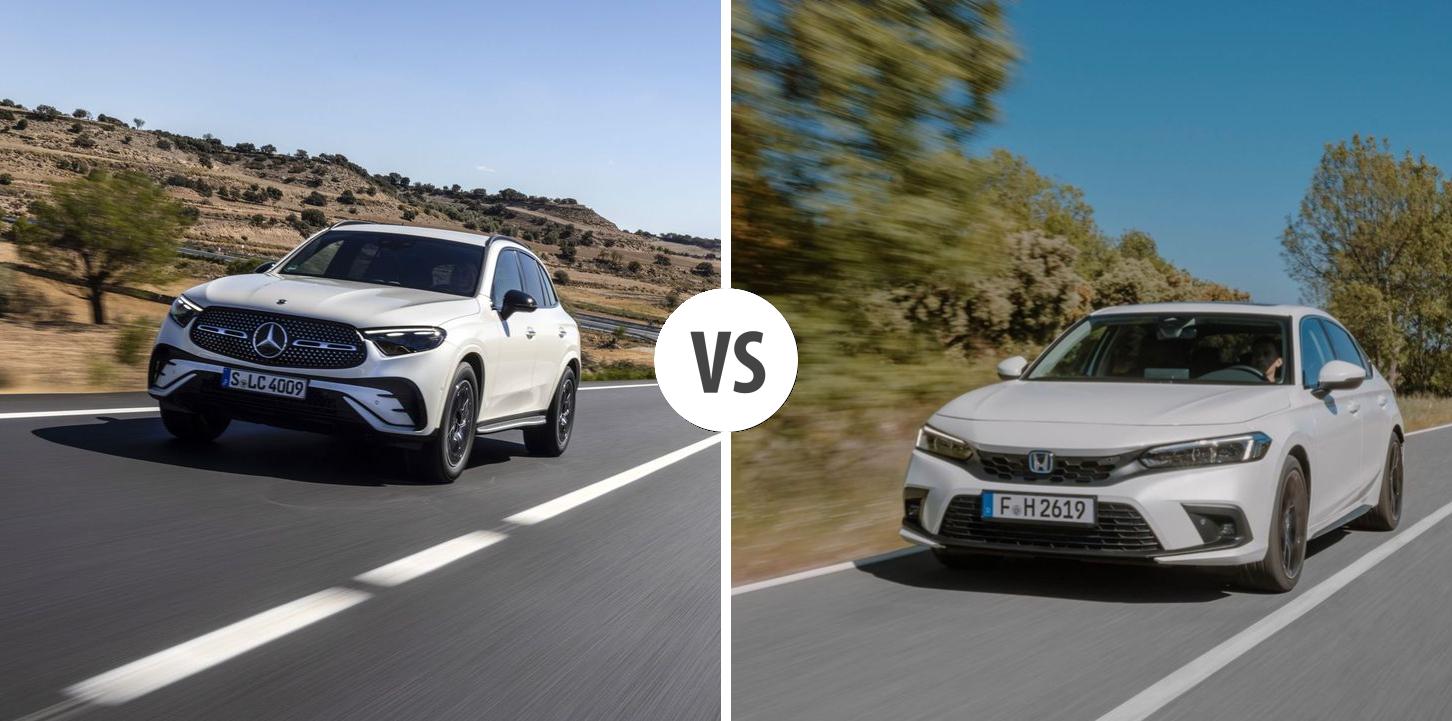 Mercedes GLC VS Honda Civic Autovergleich | AUTOGOTT.AT