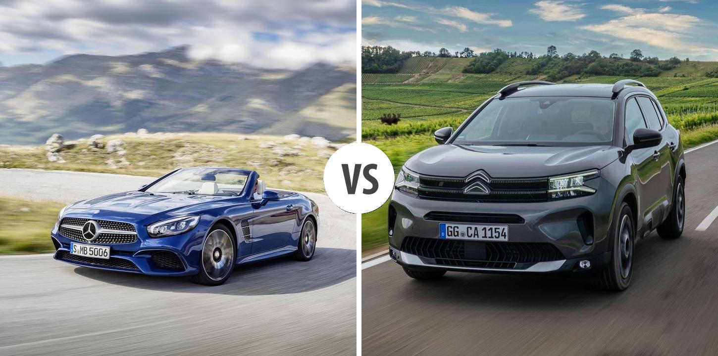 Mercedes SL VS Citroën C5 Aircross – Vergleiche Preise, Leistung ...
