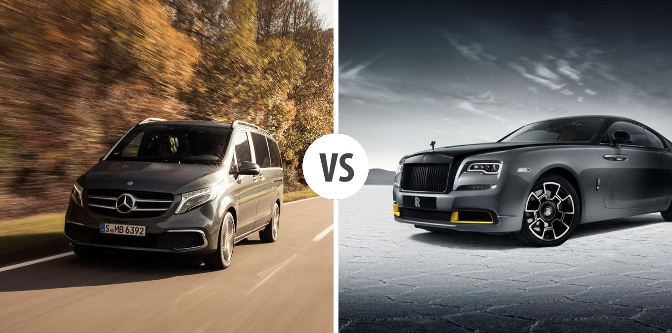 Mercedes V-Klasse VS Rolls-Royce Wraith – Vergleiche Preise, Leistung ...