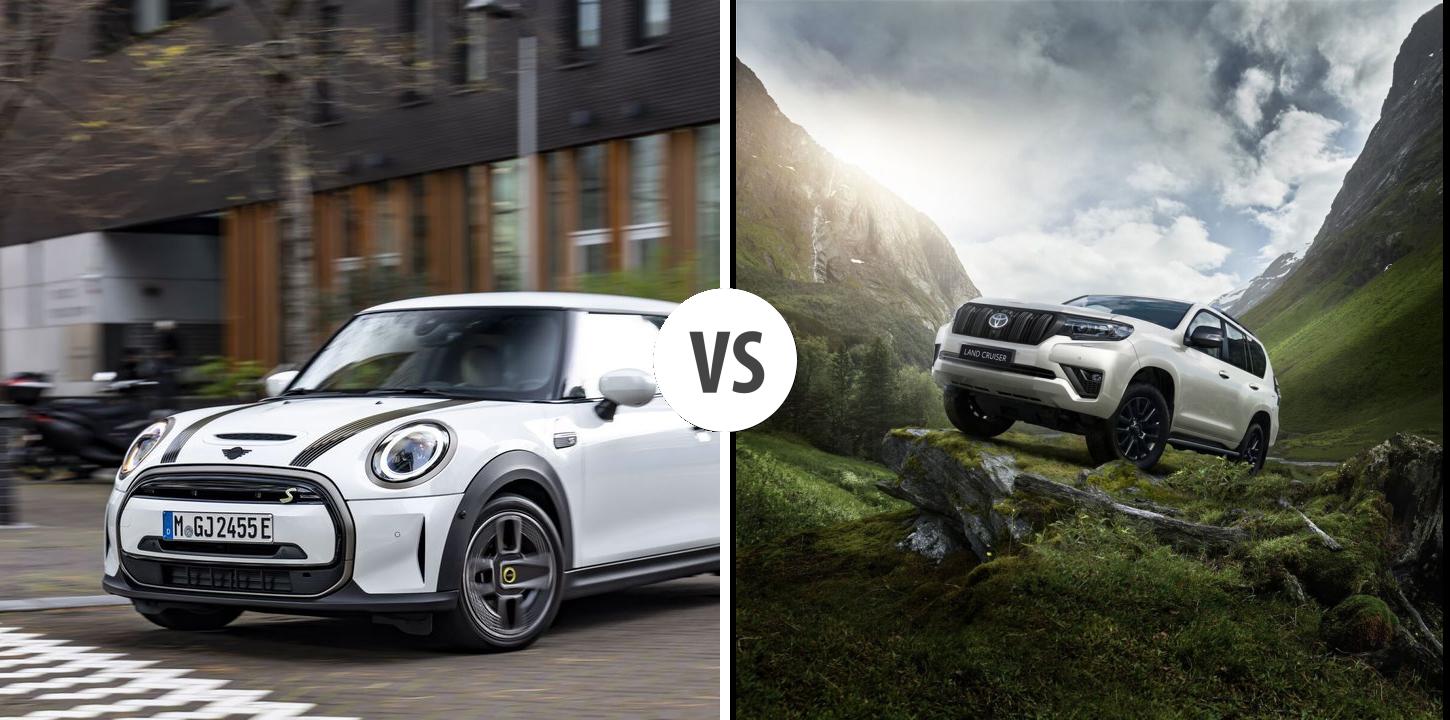 Mini Cooper Electric VS Toyota Land Cruiser – Vergleiche Preise ...