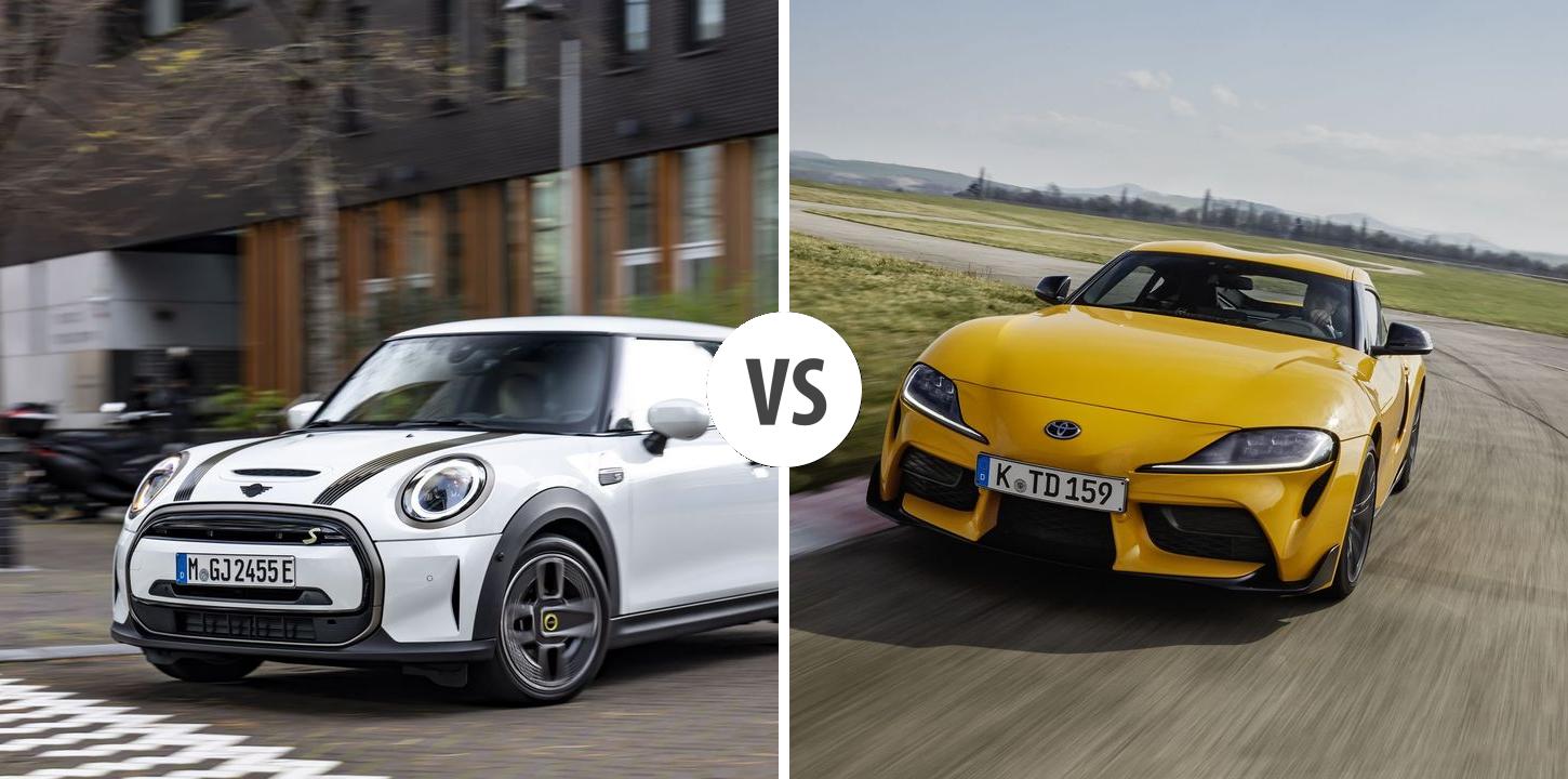 Mini Cooper Electric VS Toyota Supra – Vergleiche Preise, Leistung ...