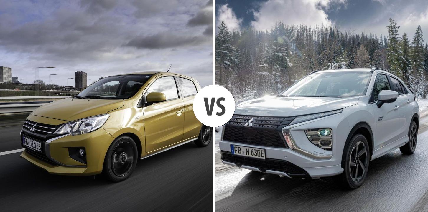 Mitsubishi Space Star (bis 2025) VS Mitsubishi Eclipse Cross ...