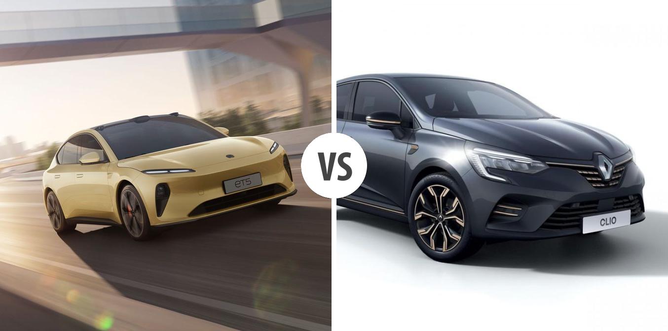 Nio ET5 VS Renault Clio Autovergleich | AUTOGOTT.AT