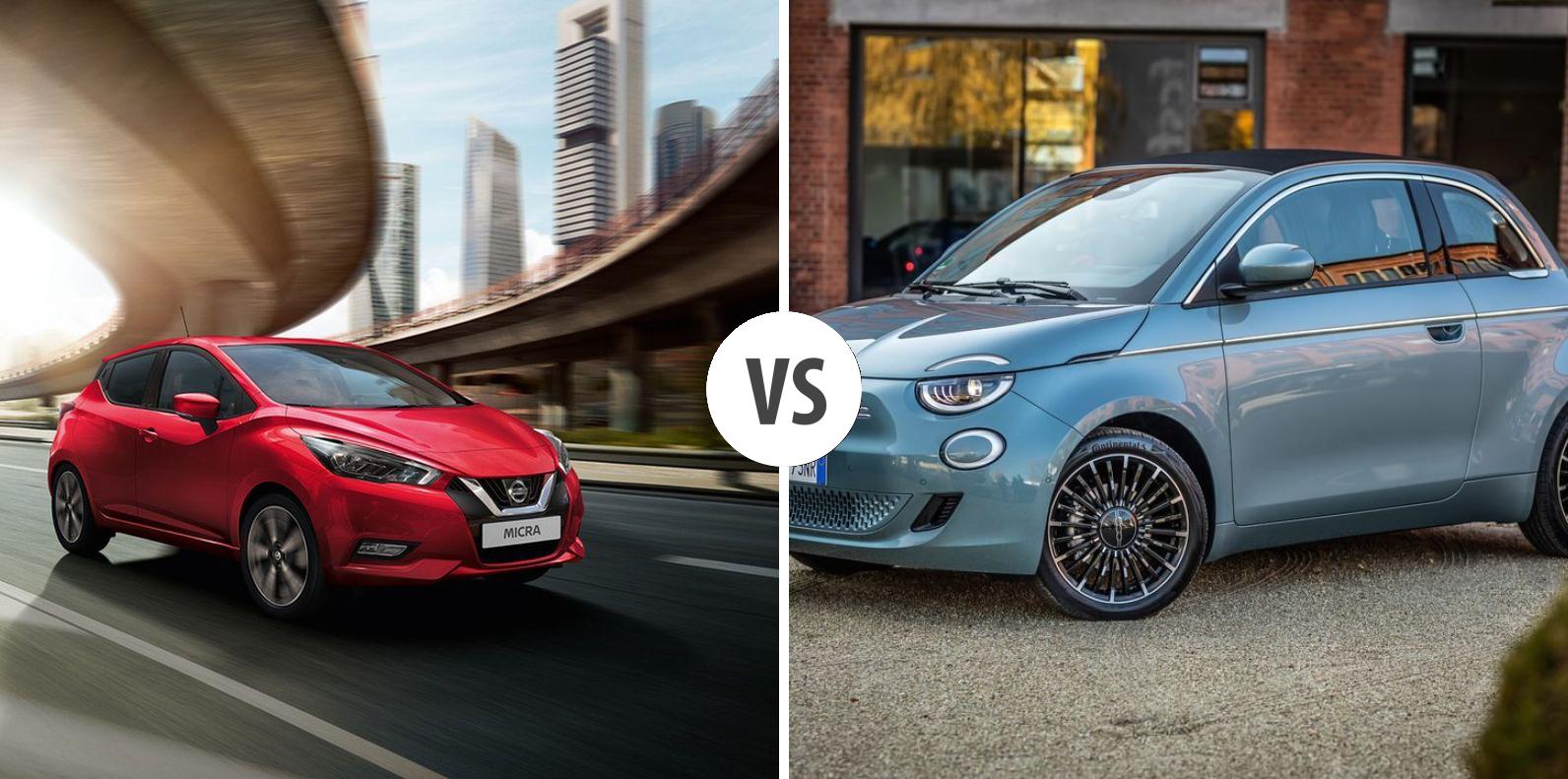 Nissan Micra VS FIAT 500C Elektro – Vergleiche Preise, Leistung ...