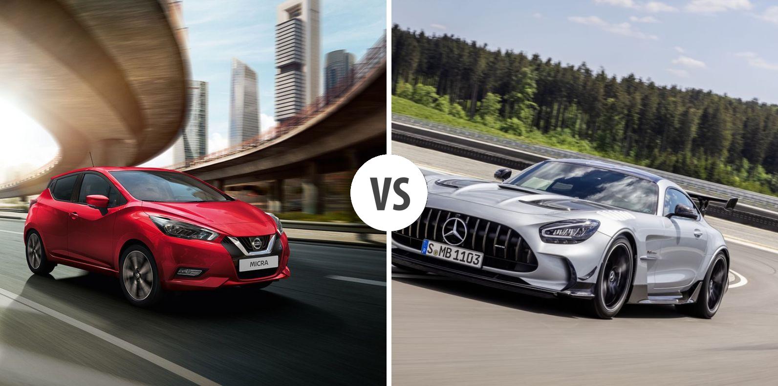 Nissan Micra VS Mercedes AMG GT Coupé – Vergleiche Preise, Leistung ...