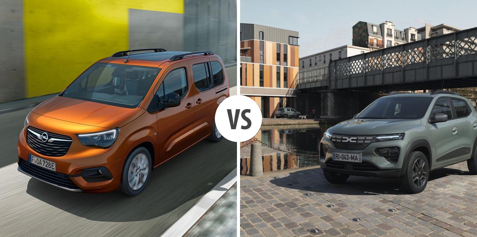 Opel Combo Life Electric MPV VS Dacia Spring Autovergleich | AUTOGOTT.AT