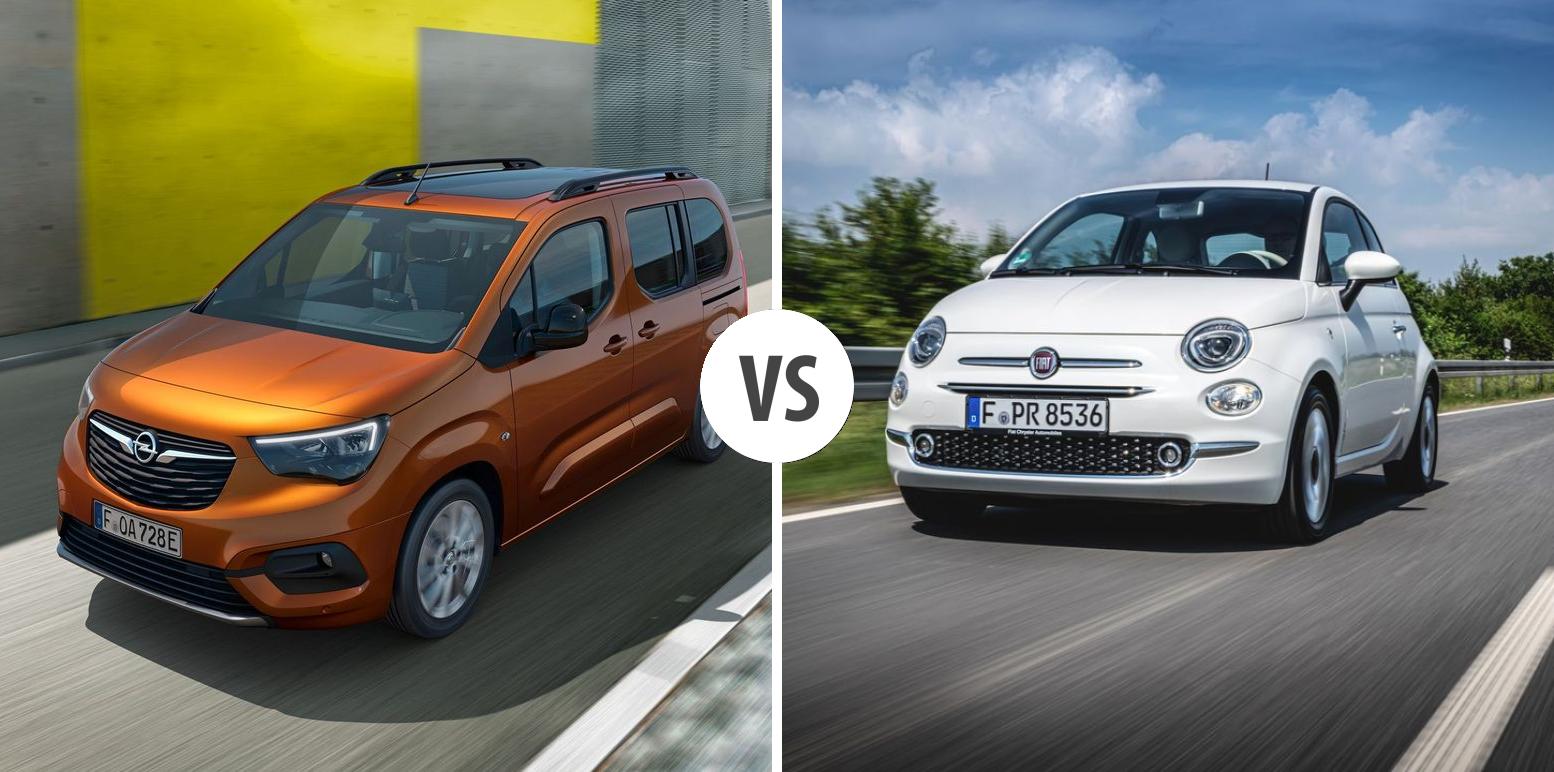 Opel Combo Life Electric MPV VS FIAT 500 – Vergleiche Preise, Leistung ...