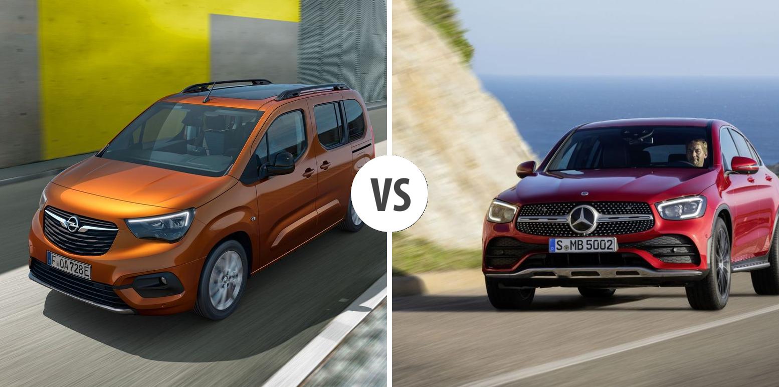 Opel Combo Life Electric MPV VS Mercedes GLC Coupé Autovergleich | AUTOGOTT.AT