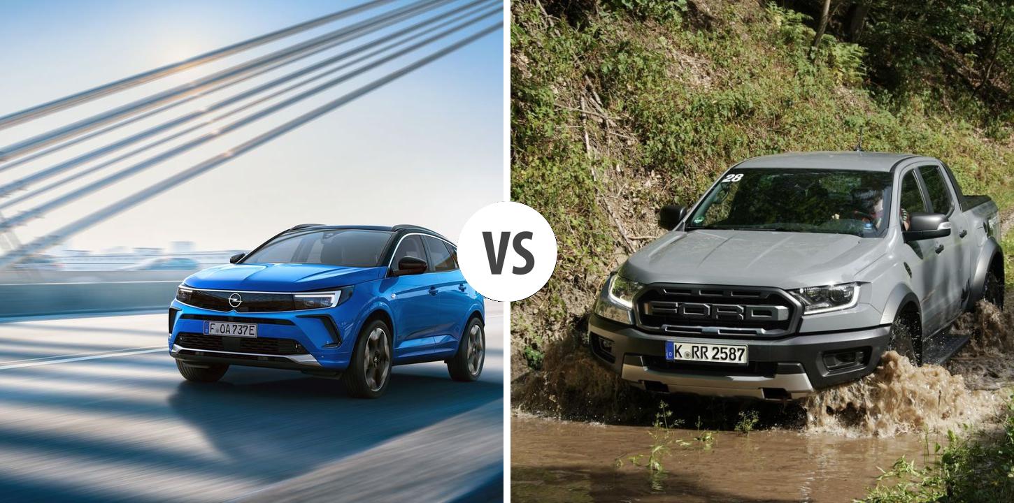 Opel Grandland VS Ford Ranger – Vergleiche Preise, Leistung, Kofferraum ...