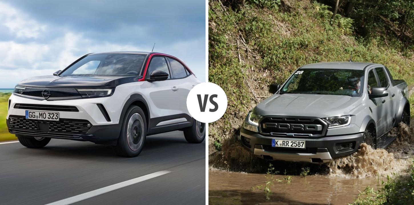 Opel Mokka VS Ford Ranger – Vergleiche Preise, Leistung, Kofferraum ...
