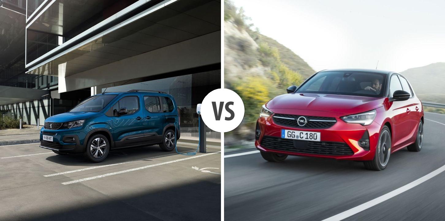 Peugeot e-Rifter VS Opel Corsa Autovergleich | AUTOGOTT.AT