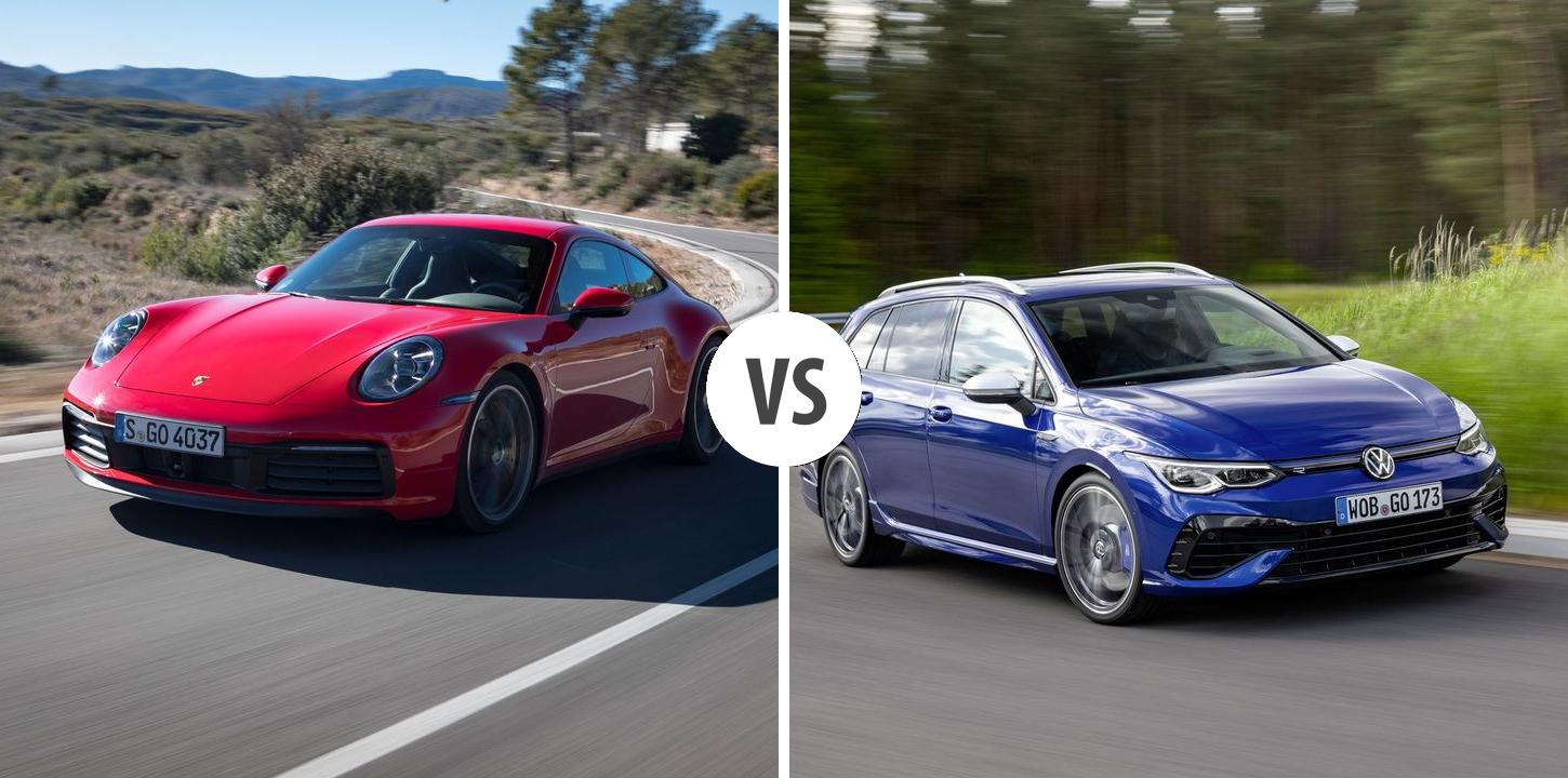 Porsche 911 Coupé VS Volkswagen Golf Variant – Vergleiche Preise ...