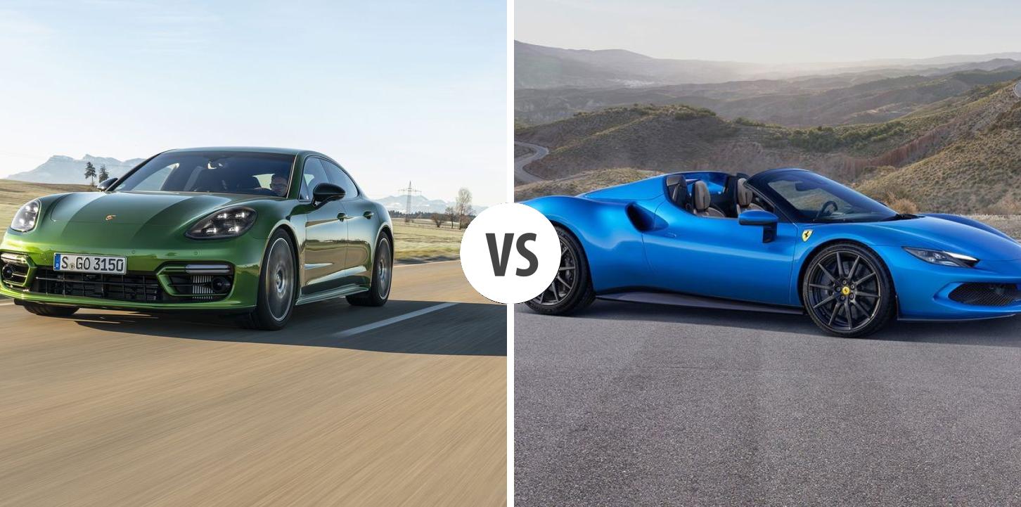 Porsche Panamera VS Ferrari 296 Targa – Vergleiche Preise, Leistung ...