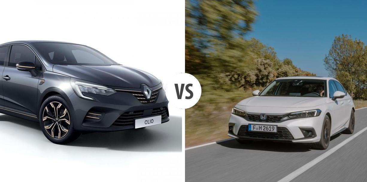 Renault Clio VS Honda Civic Autovergleich | AUTOGOTT.AT