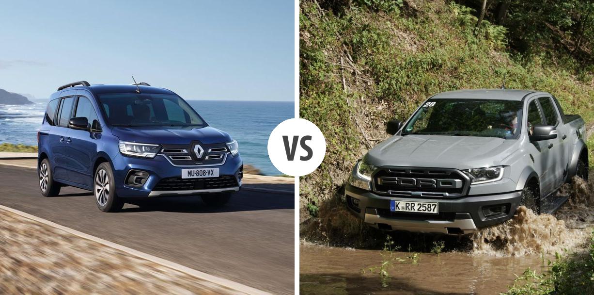 Renault Kangoo E-TECH VS Ford Ranger Autovergleich | AUTOGOTT.AT