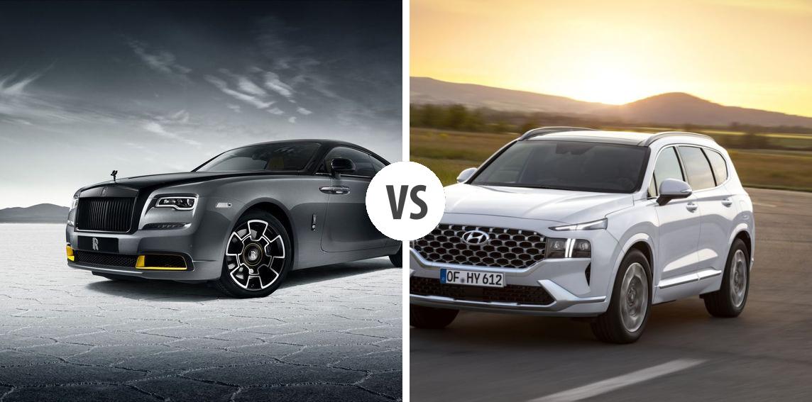 Rolls-Royce Wraith (bis 2025) VS Hyundai Santa Fe – Vergleiche Preise ...