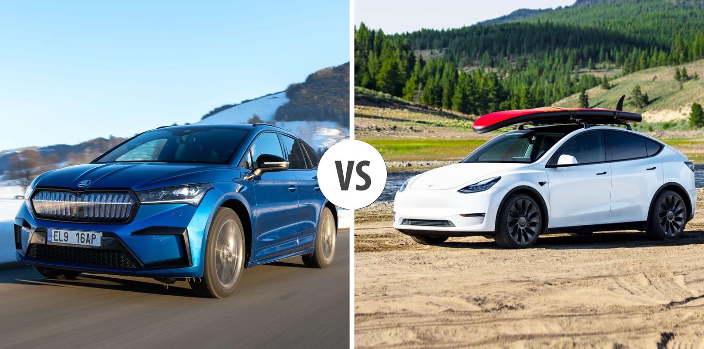 Skoda ENYAQ VS TESLA Model Y – Vergleiche Preise, Leistung, Kofferraum ...