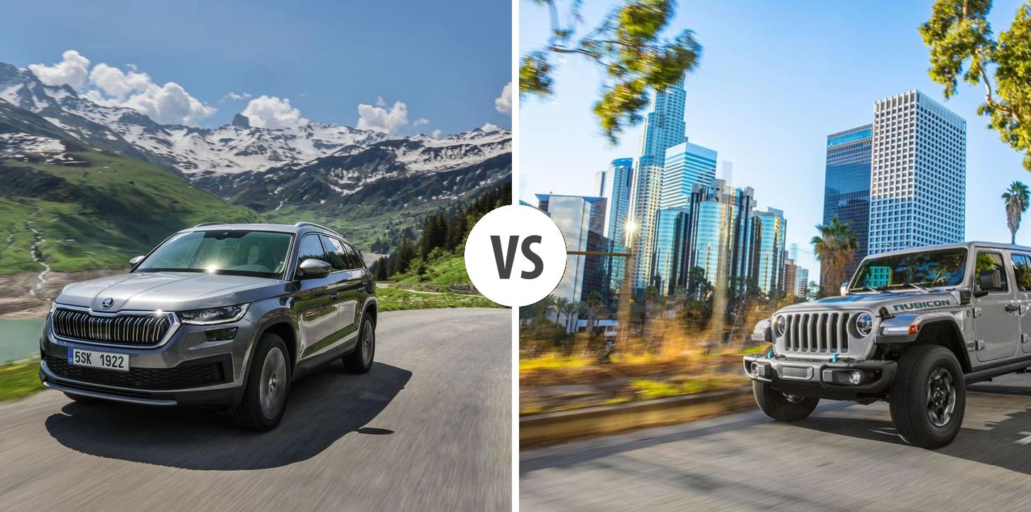 Skoda Kodiaq VS Jeep Wrangler Autovergleich | AUTOGOTT.AT