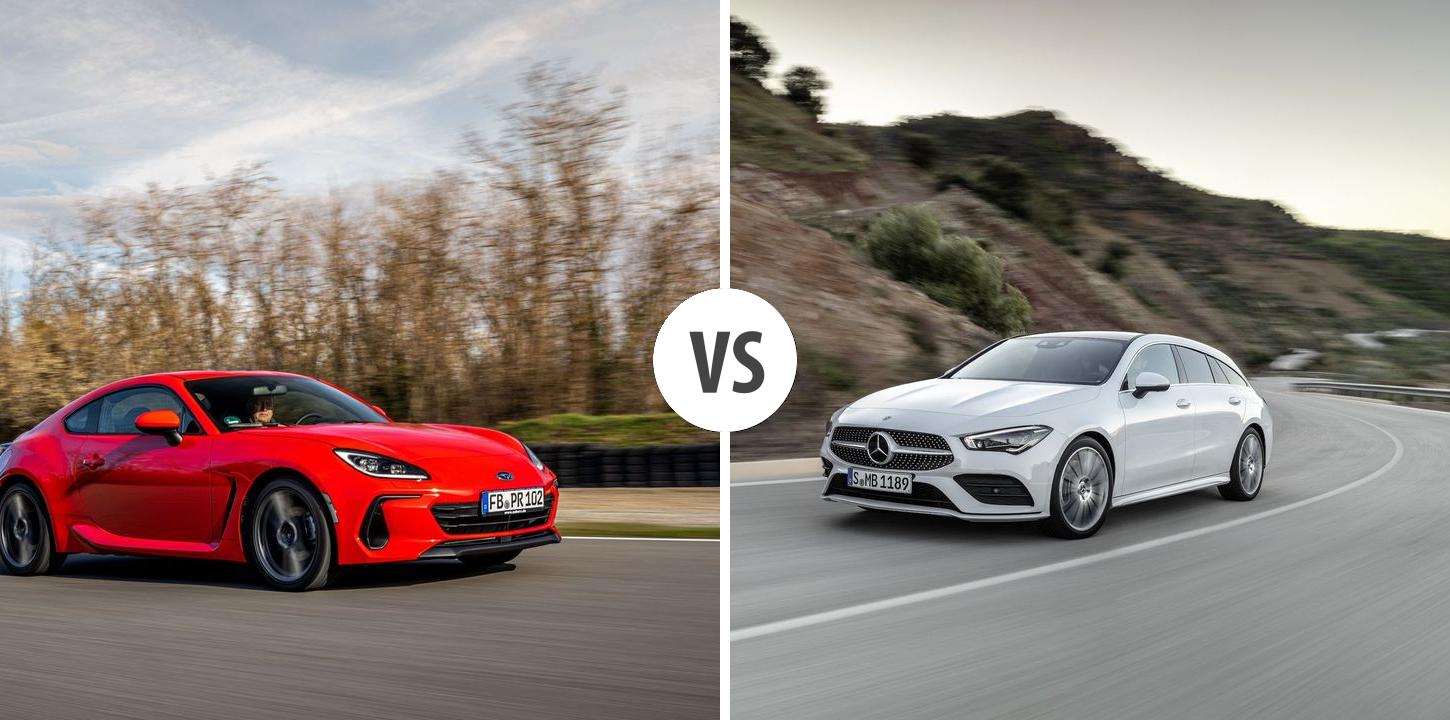Subaru BRZ VS Mercedes CLA Shooting Brake – Vergleiche Preise, Leistung ...