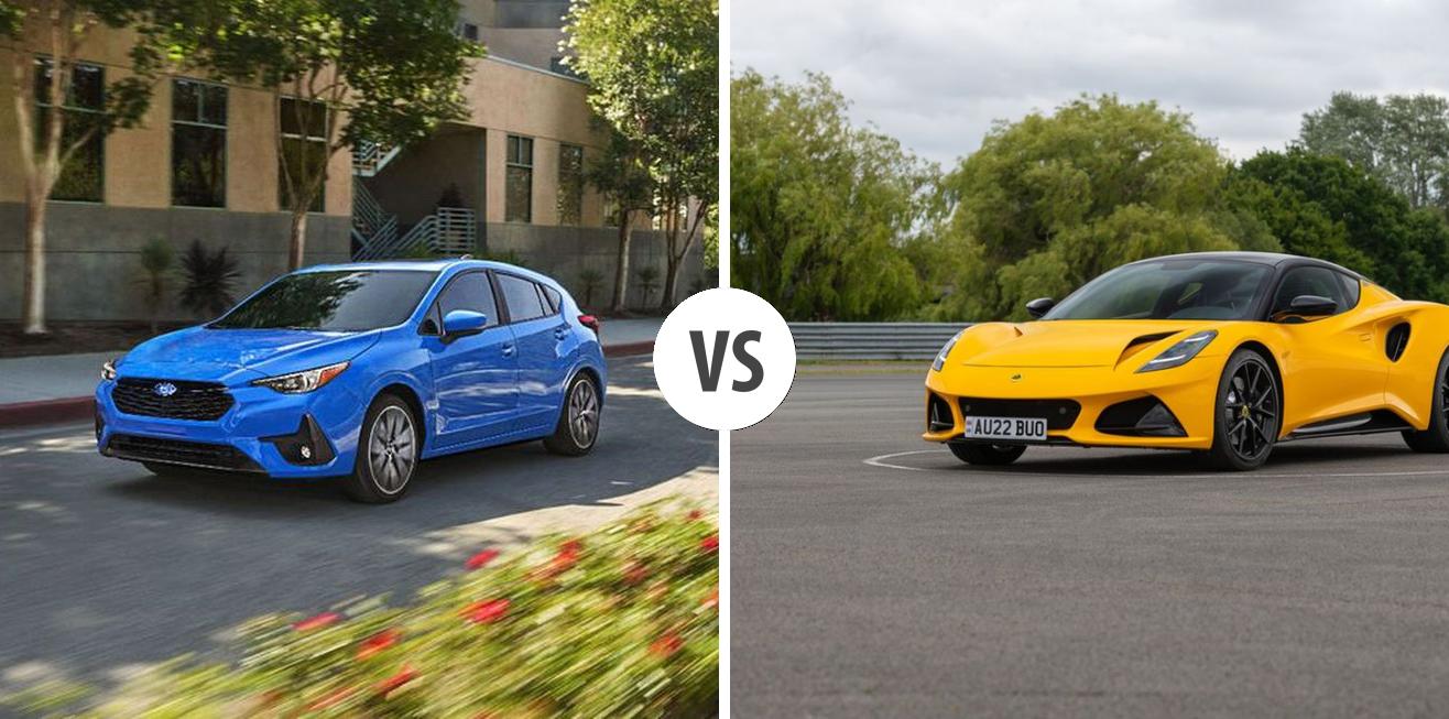 Subaru Impreza VS Lotus Emira Autovergleich | AUTOGOTT.AT